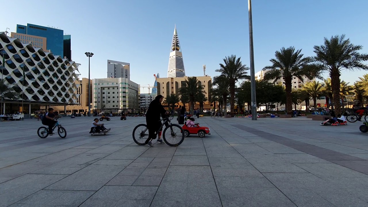Library park ulaya Riyadh Saudi Arabia - Kids having fun on bikes ...