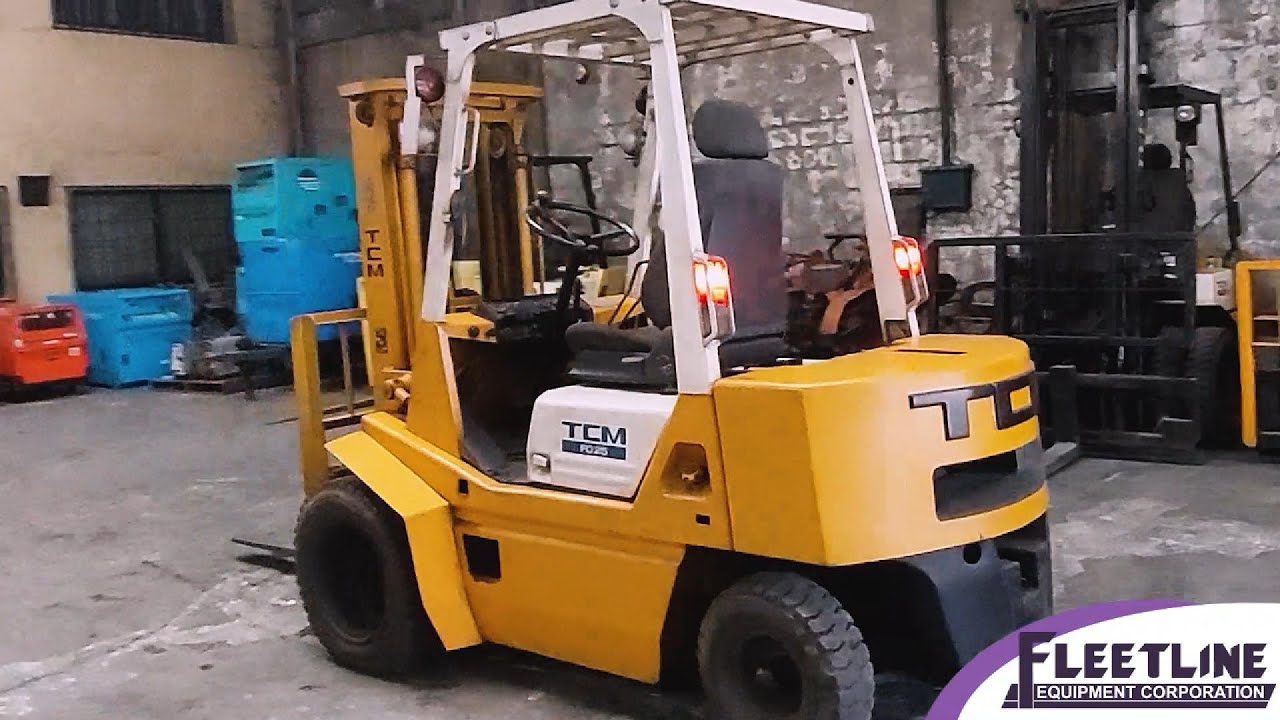 Used Forklift 2.5 tonner TCM FD25Z2 - YouTube