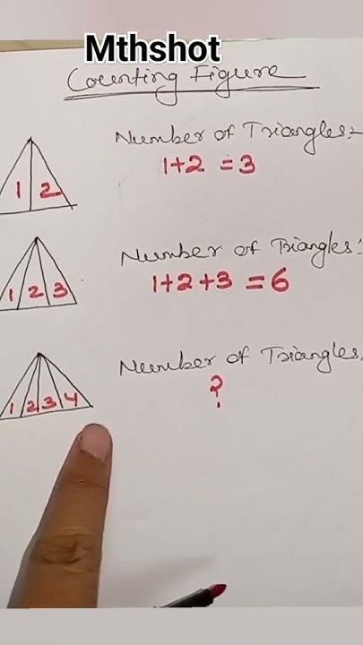 trick to count triangles in the figure #shorts #education #ssc #railway ...