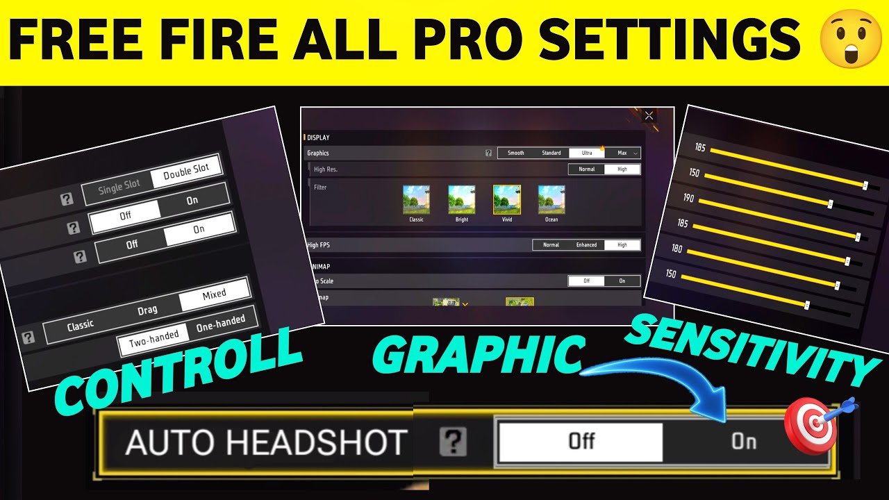 Control Setting Free Fire | Pro Player Setting Free Fire 2024 | Free ...