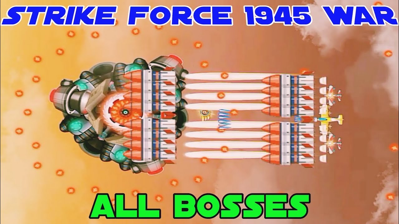 Strike Force - 1945 War (All Bosses) - YouTube