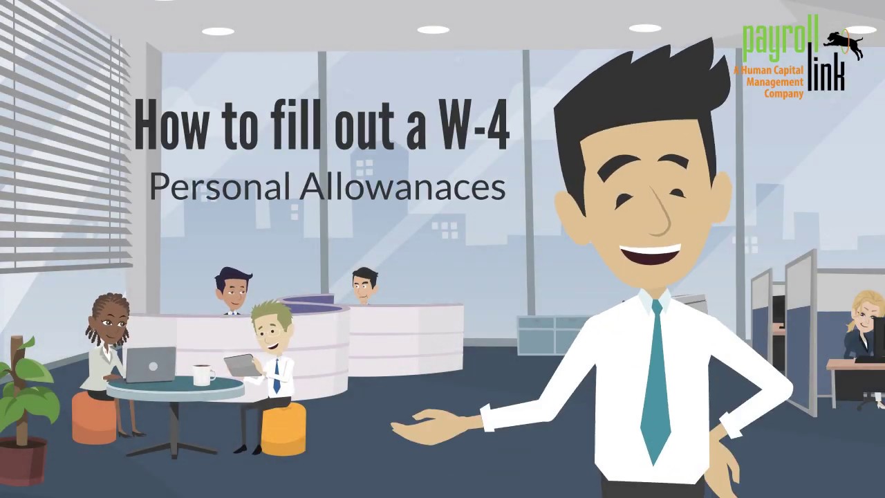 How to fill out a W-4 Personal Allowances - YouTube