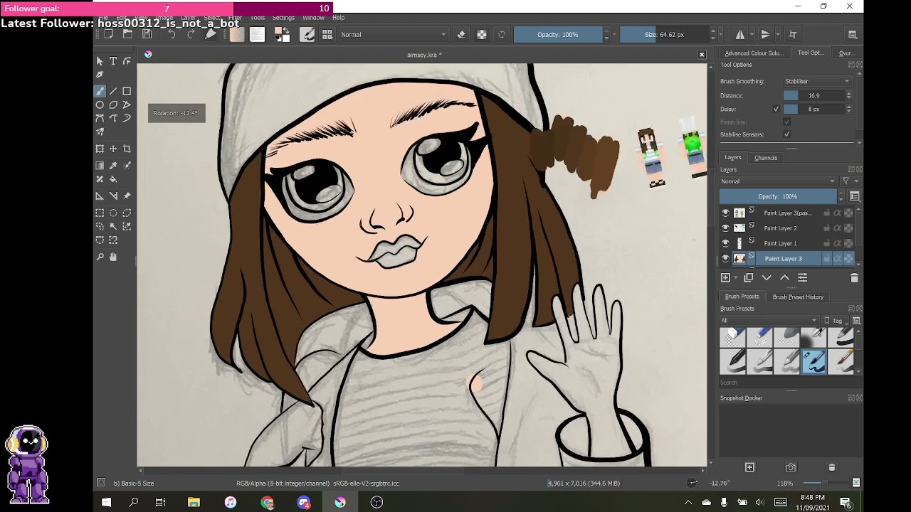 finishing the aimsey drawing [VOD 11/9/21] - YouTube