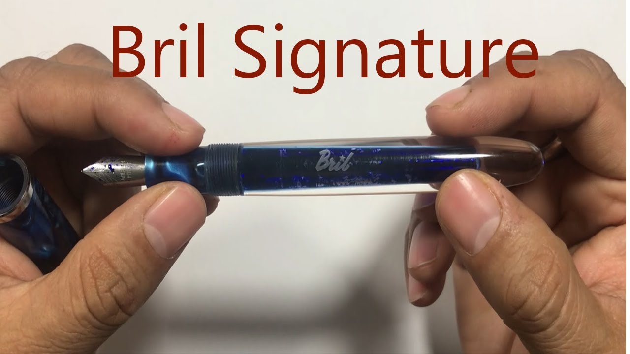 Fountain Pen Review - Bril Signature - YouTube