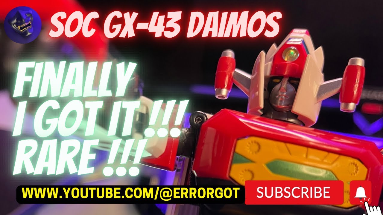 Finally I got it ! Rare ! Soul of Chogokin SOC GX-43 Daimos - YouTube