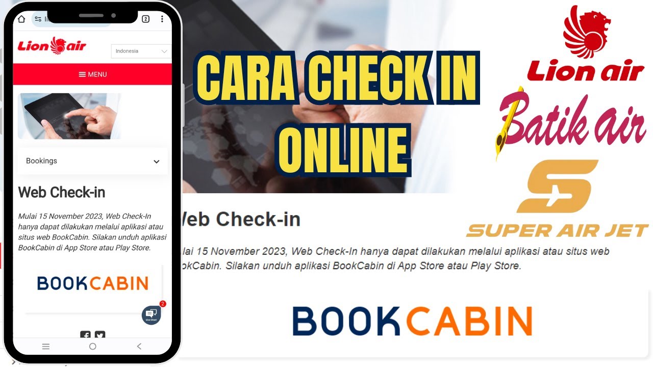 CARA CHECK IN ONLINE NAIK PESAWAT LION AIR GROUP (BATIK AIR, LION AIR ...