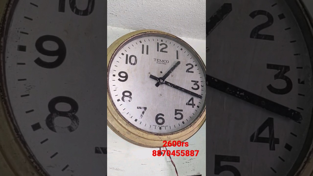 TEMCO ELECTRIC CLOCK- MADE IN ENGLAND - YouTube