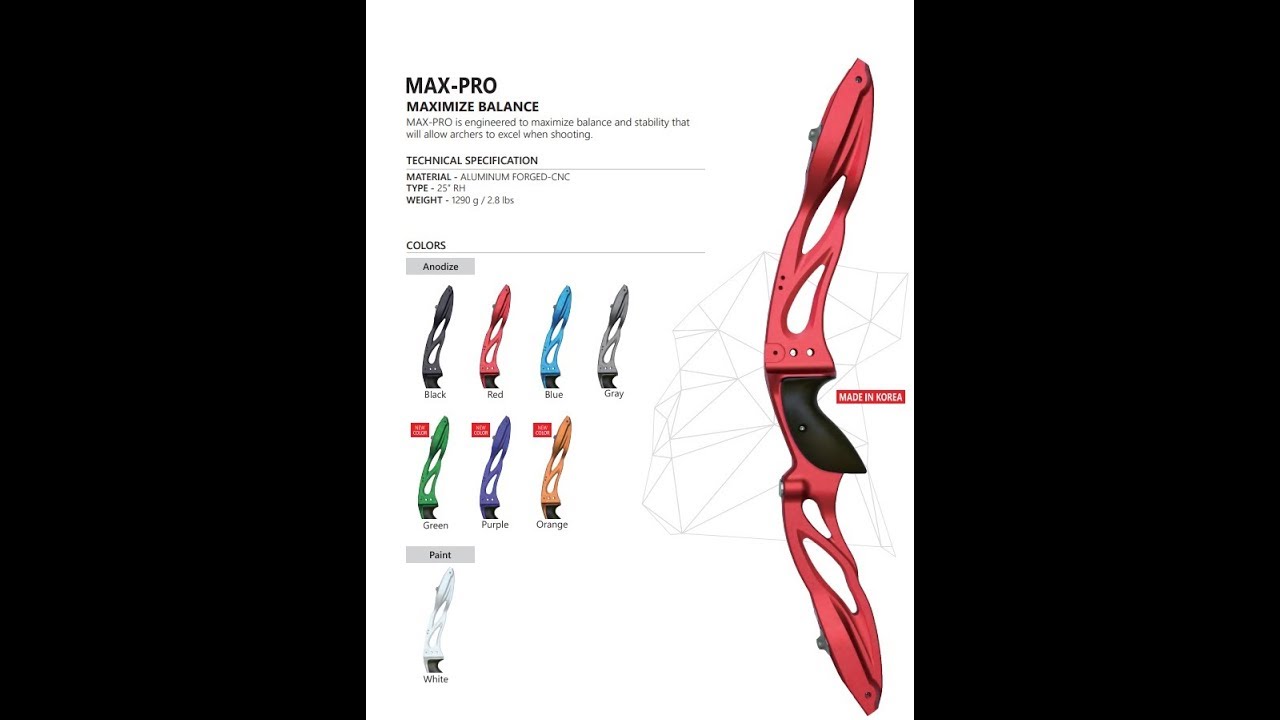 Samick Archery Max Pro Riser - YouTube