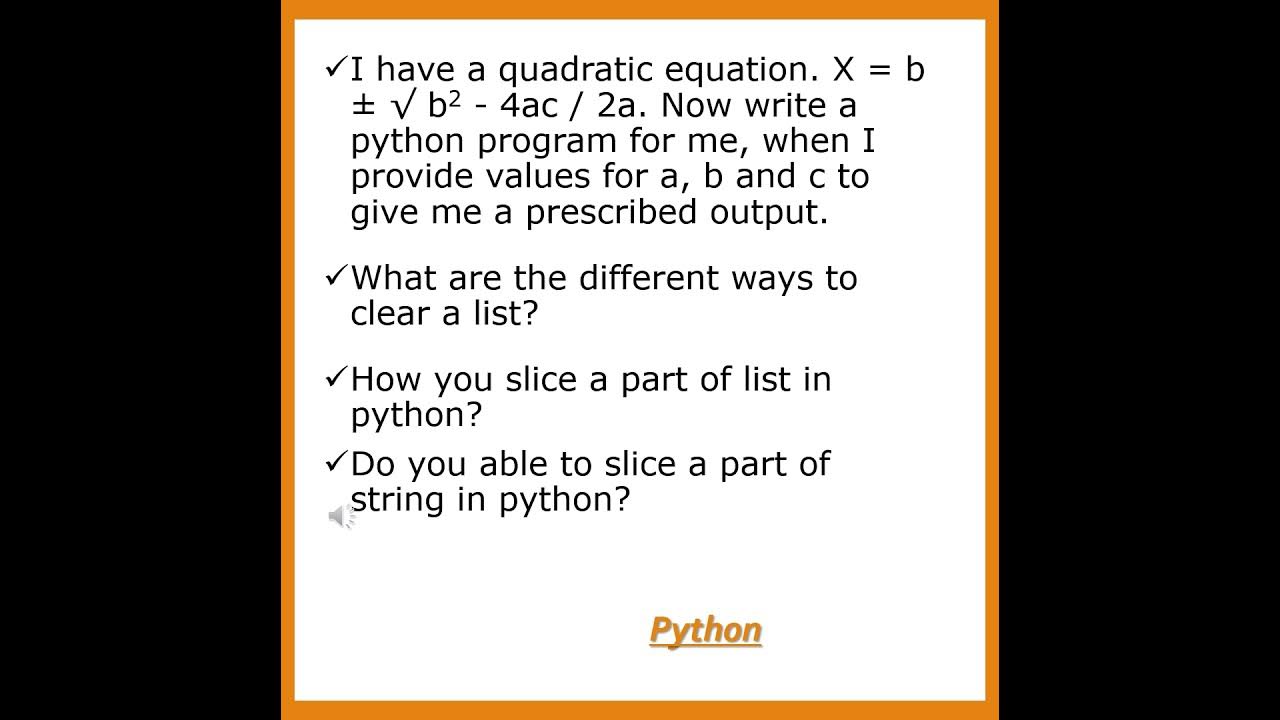 TCS Python Flask 4-9 yrs exp - Interview Section - Programmers Divine Shorts4 - YouTube