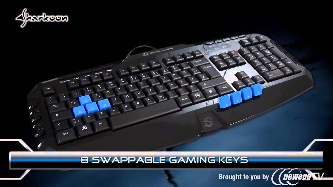Product Tour: SHARKOON Skiller 000SKSK USB Wired Gaming Keyboard - YouTube