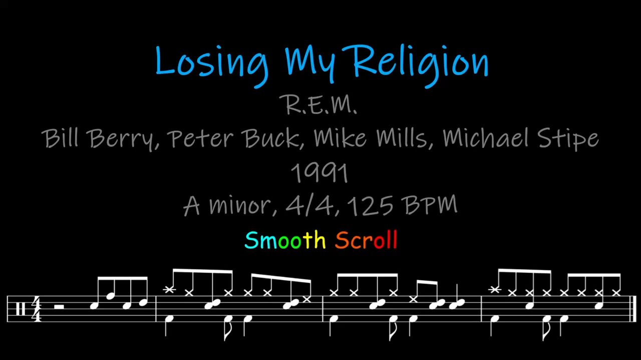 Losing My Religion, Chords, Lyrics and Timing - YouTube