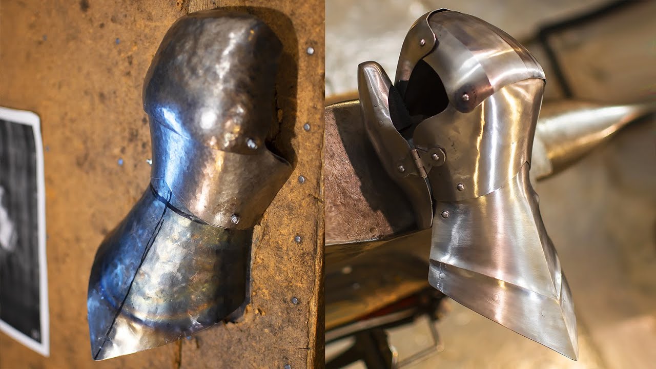 How to make medieval gauntlets. Forging armor - YouTube