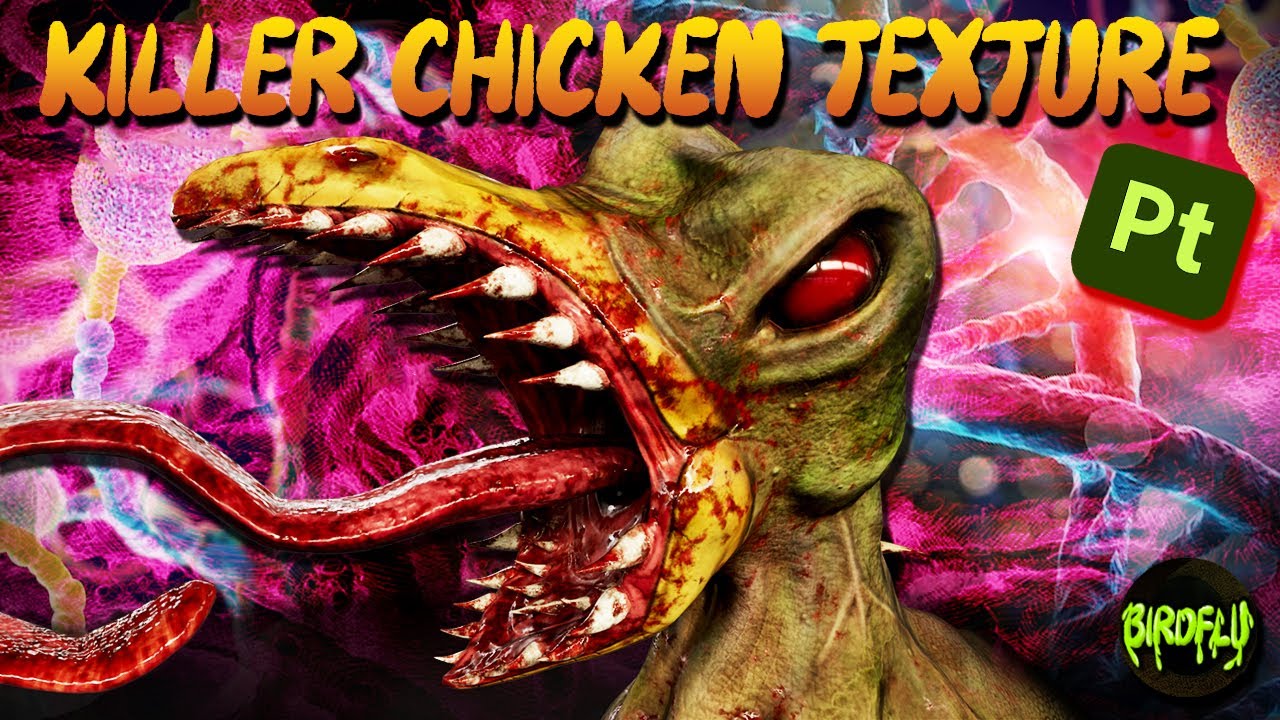 BirdFlu Killer Mutated Chicken Creature Texturing Enemy Character - YouTube