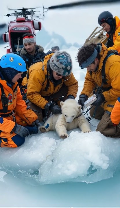 Rescue of two polar bear cubs in critical condition #rescue #humanity #foryou - YouTube