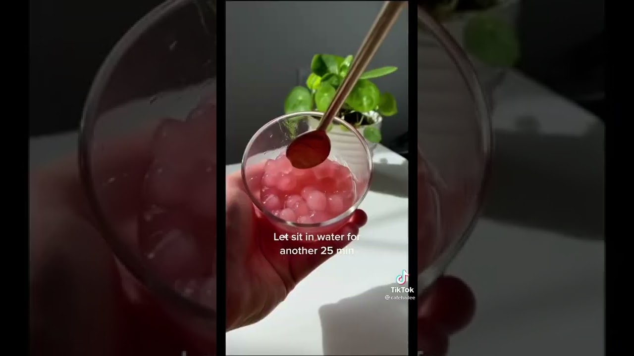 How to make raspberry boba 🧋 - YouTube
