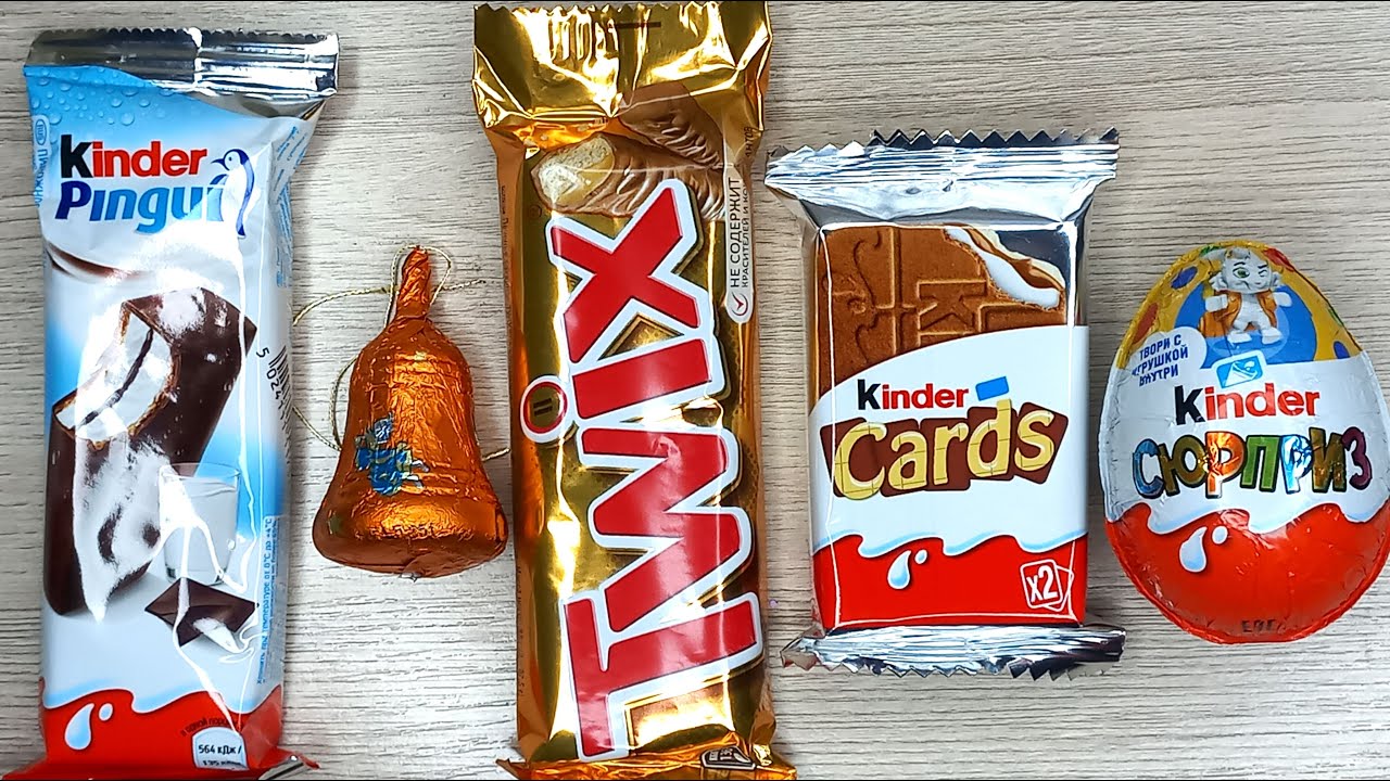 Unpacking Candies! Twix and Kinder Pingui ASMR - YouTube