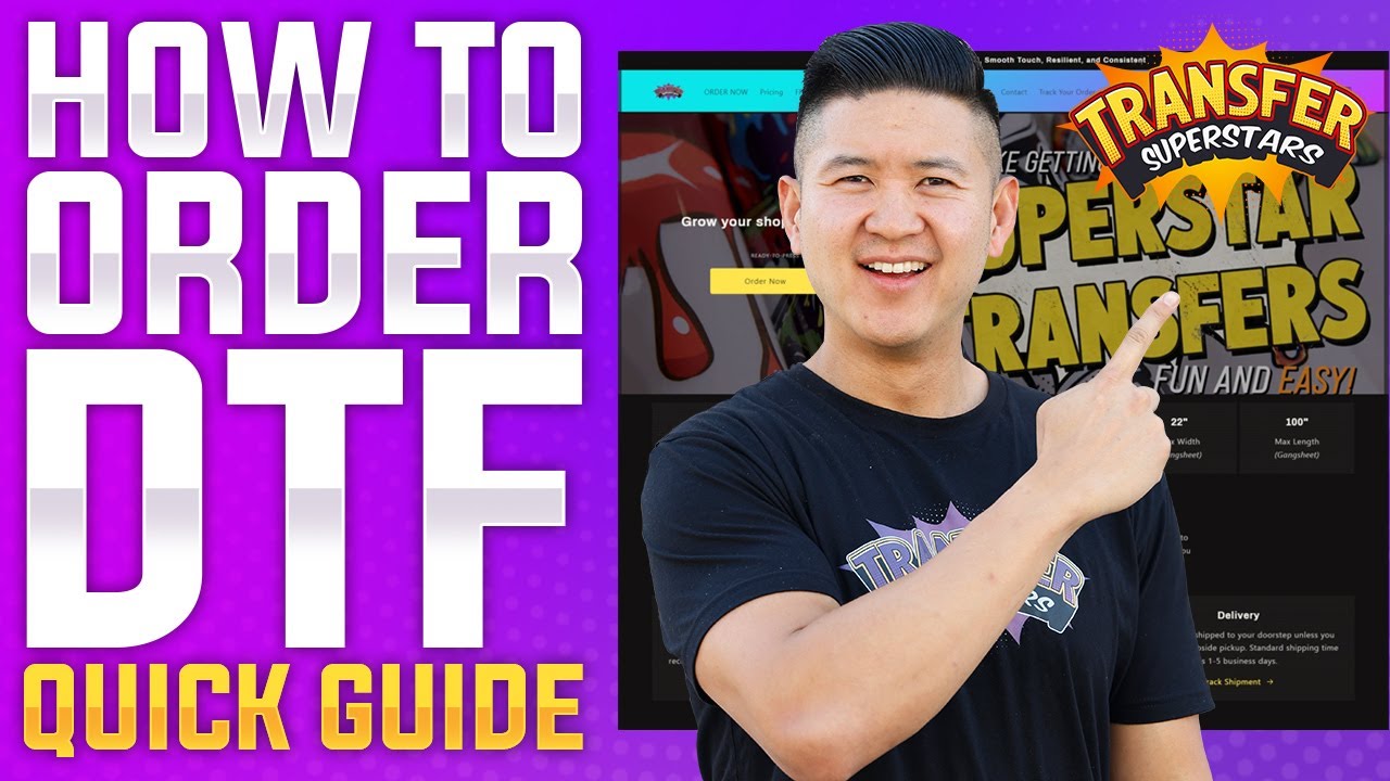 Fast and Easy: Order DTF Transfers with Transfer Superstars - YouTube