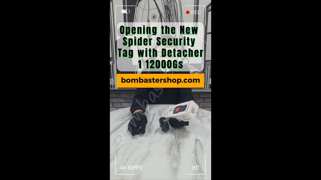 Opening the New Spider Security Tag with Detacher1 12000Gs - YouTube