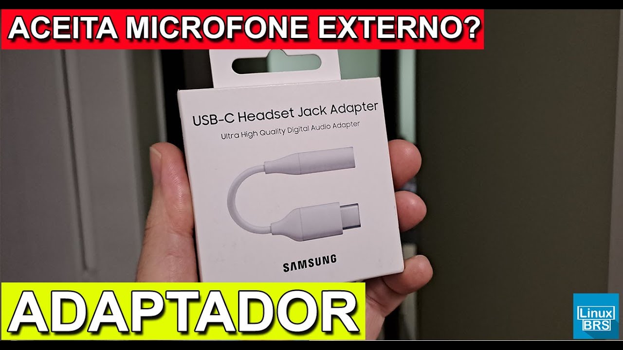 ADAPTADOR USB-C PARA P2 - RECONHECE MICROFONE EXTERNO? - YouTube