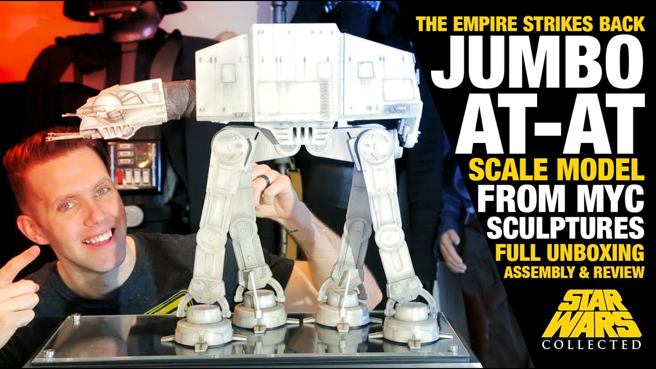 Jumbo MYC AT-AT Scale Model Review - YouTube