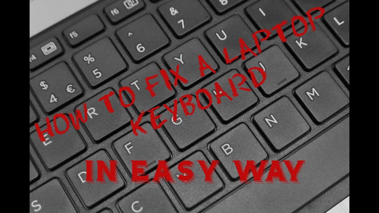 How to fix a laptop keyboard in easy way - YouTube