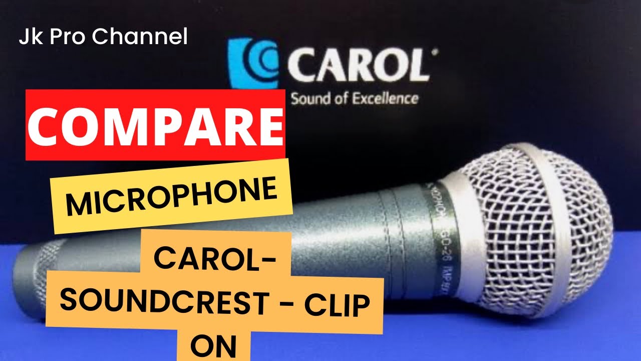 COMPARE MIC Carol Soundcrest Clipon untuk alat musik - YouTube