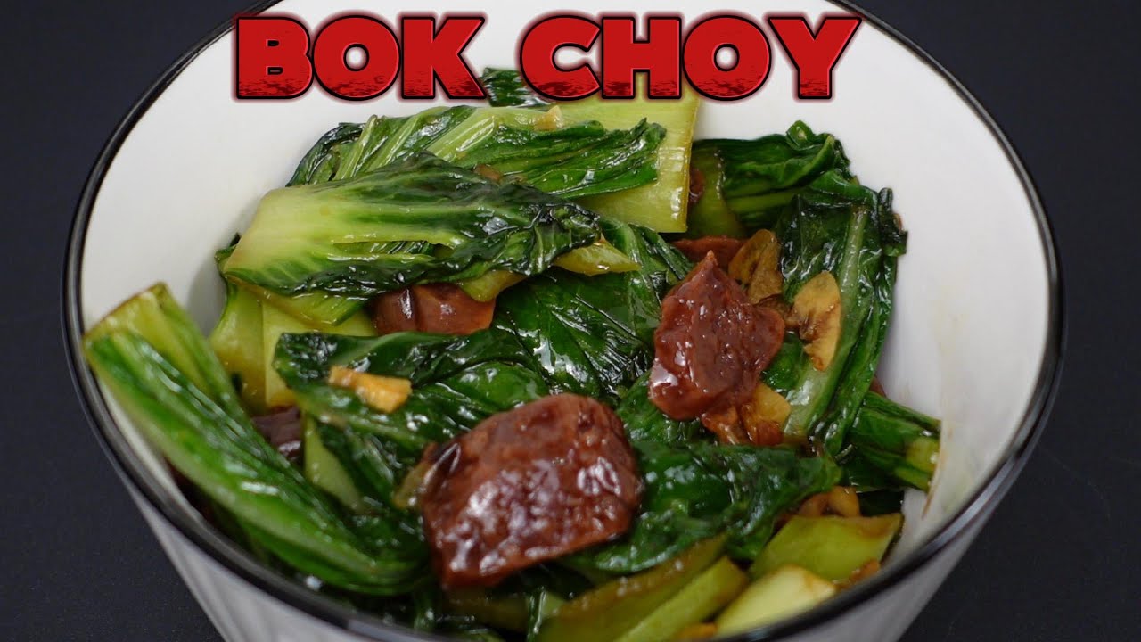 Bok Choy with Lap Cheong Perfect Combination,taste so good!!! - YouTube