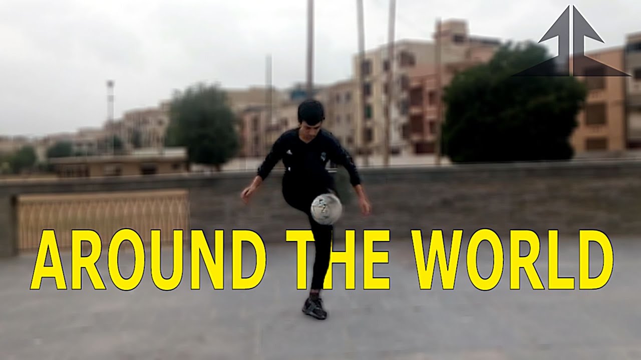 Learn Football Freestyle Trick - Around The World | SlowMo #1 - YouTube