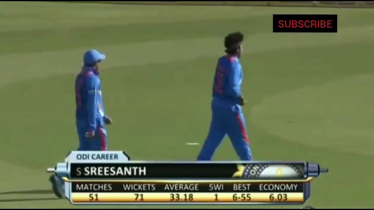 sreesanth bowling cricket match - YouTube