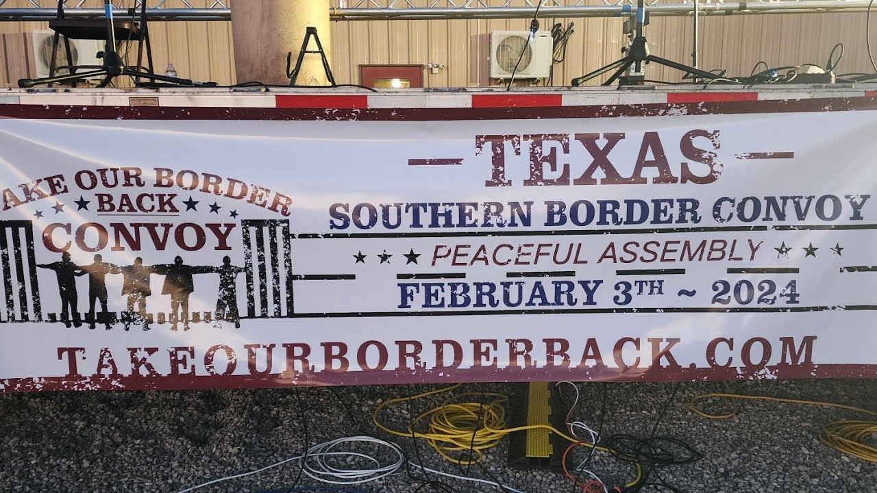 Wandering the Take Our Border Back Convoy Texas - YouTube