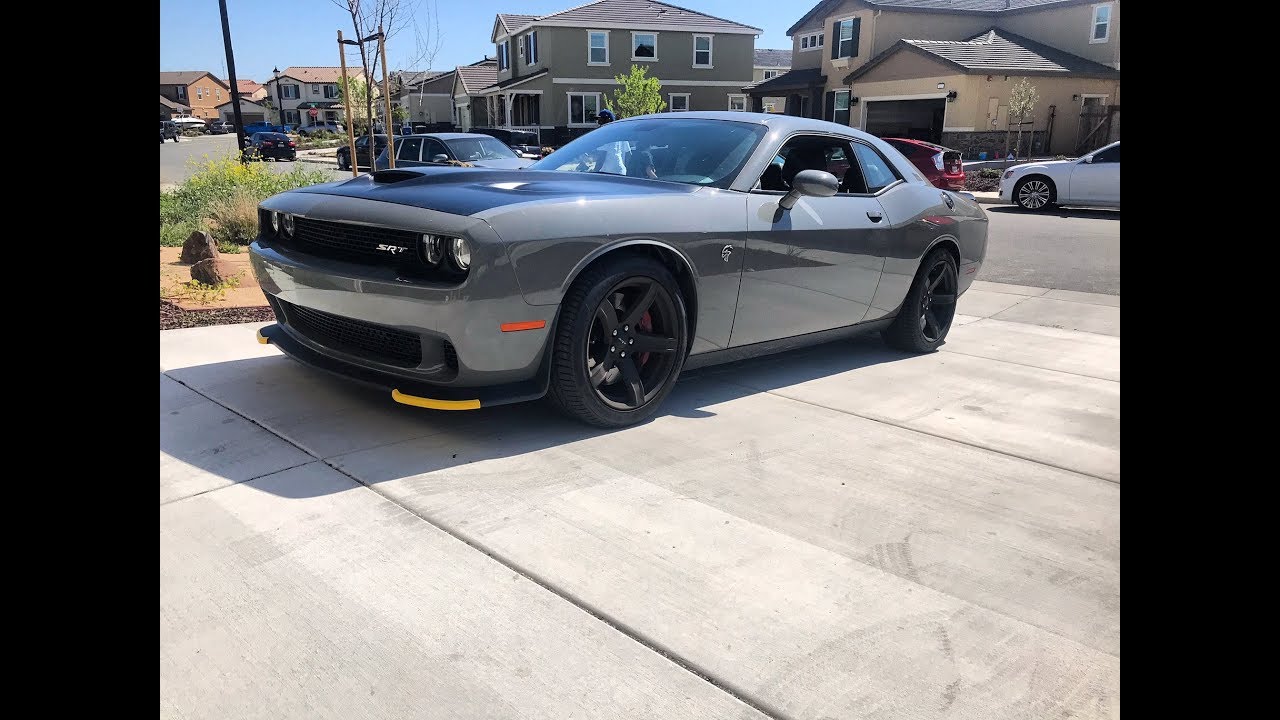 Destroyer Grey 2017 Dodge Challenger Hellcat - YouTube