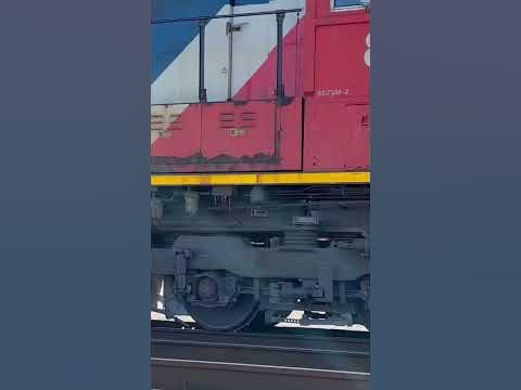 Canadian National SD70M-2 trails on BNSF Grain train! #bnsf #train #canadiannationalrailway ...