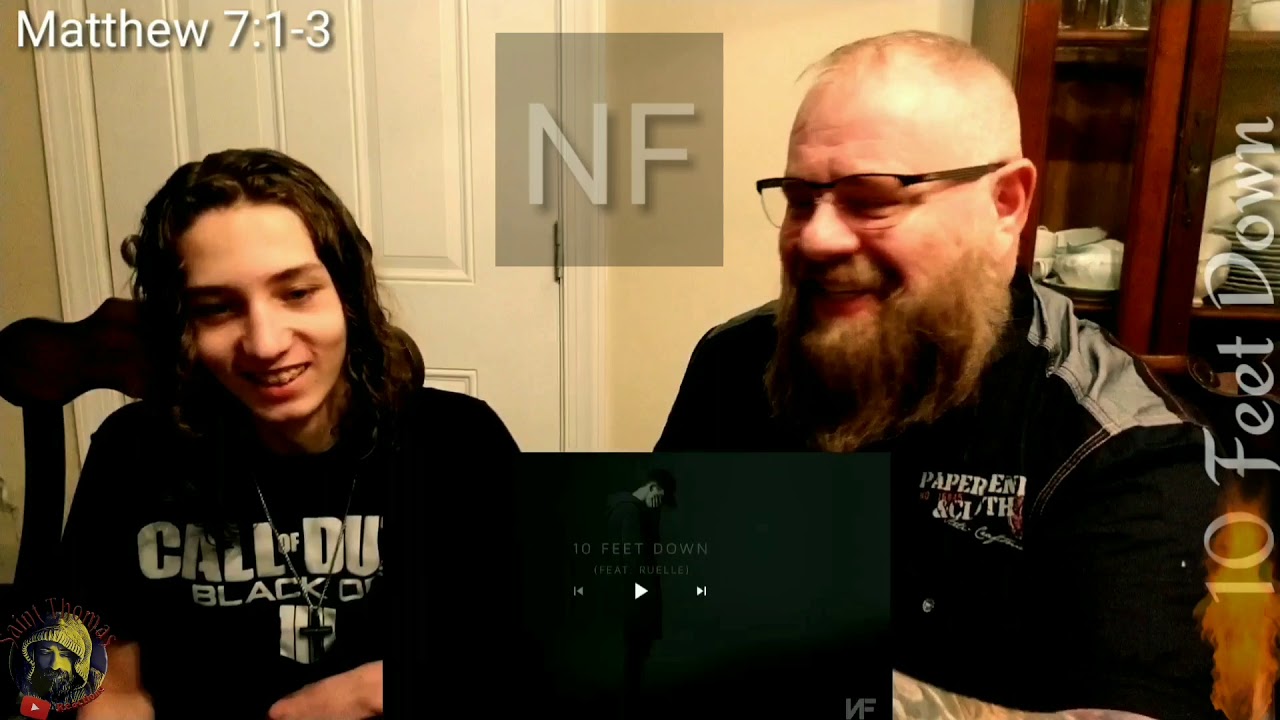 NF - " 10 Feet Down " Father and Son Reaction! - YouTube
