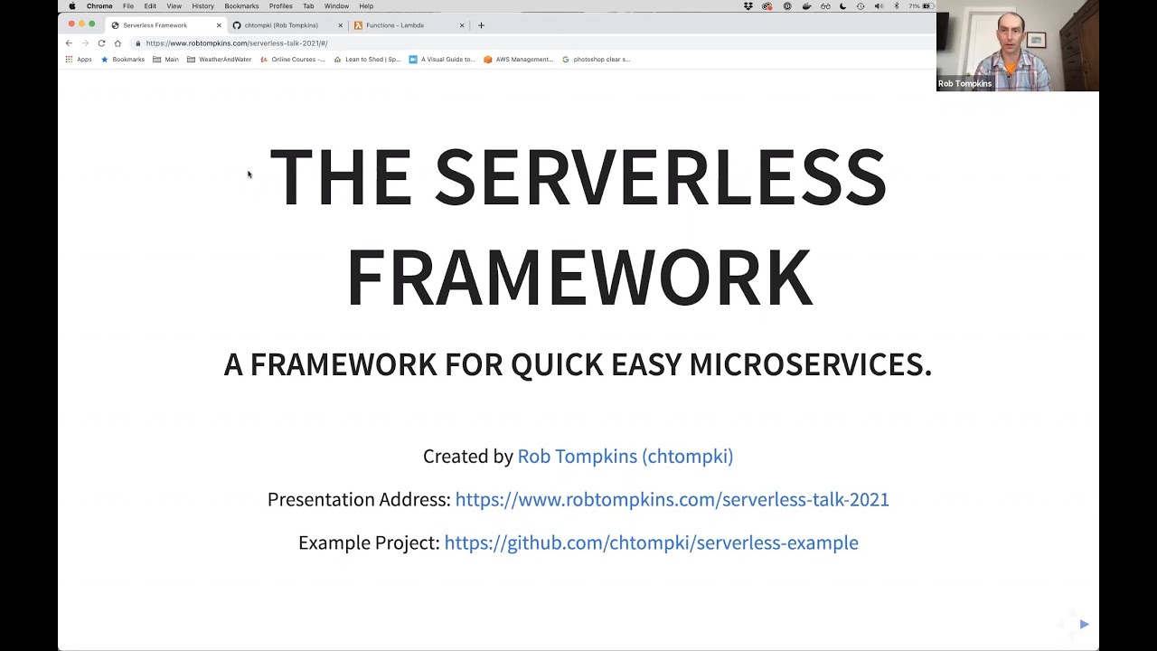 Intro to the Serverless Application Framework - Rob Tompkins (June 15 ...