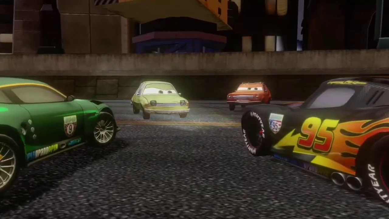 Cars 2 The Video Game | Carbon Fiber Lightning Vs the lemons in every ...