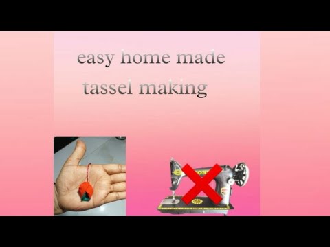easy flower 🌺 tassel making without sewing machine - YouTube