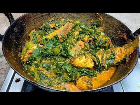 New Style Fish Curry Recipe|Fish Curry With Sarso Saag|Fish With Saag ...