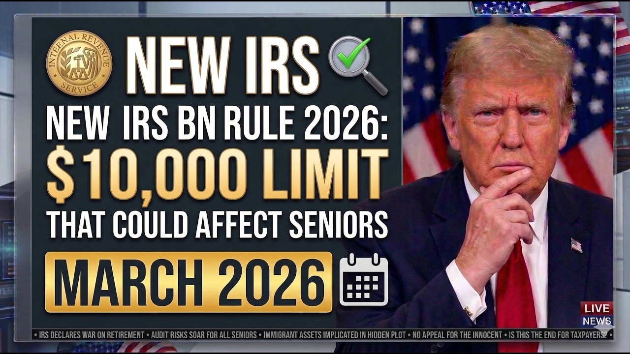 IRS WARNING: How the 2026 $10,000 Bank Rule Flags Seniors' Accounts ...