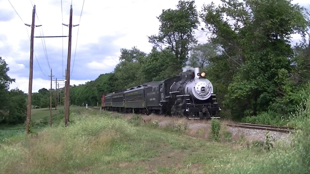 #60 with train to Ringoes , Black River & Western Railroad - YouTube