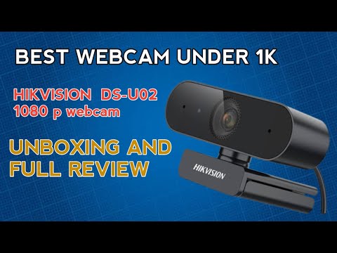 Hikvision DS-U02 1080P Webcam Review | Best webcam with low price | Webcam for pc
