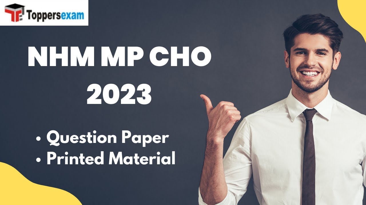 NHM MP CHO Objective Question, eBooks In PDF, Question Paper, Printed ...