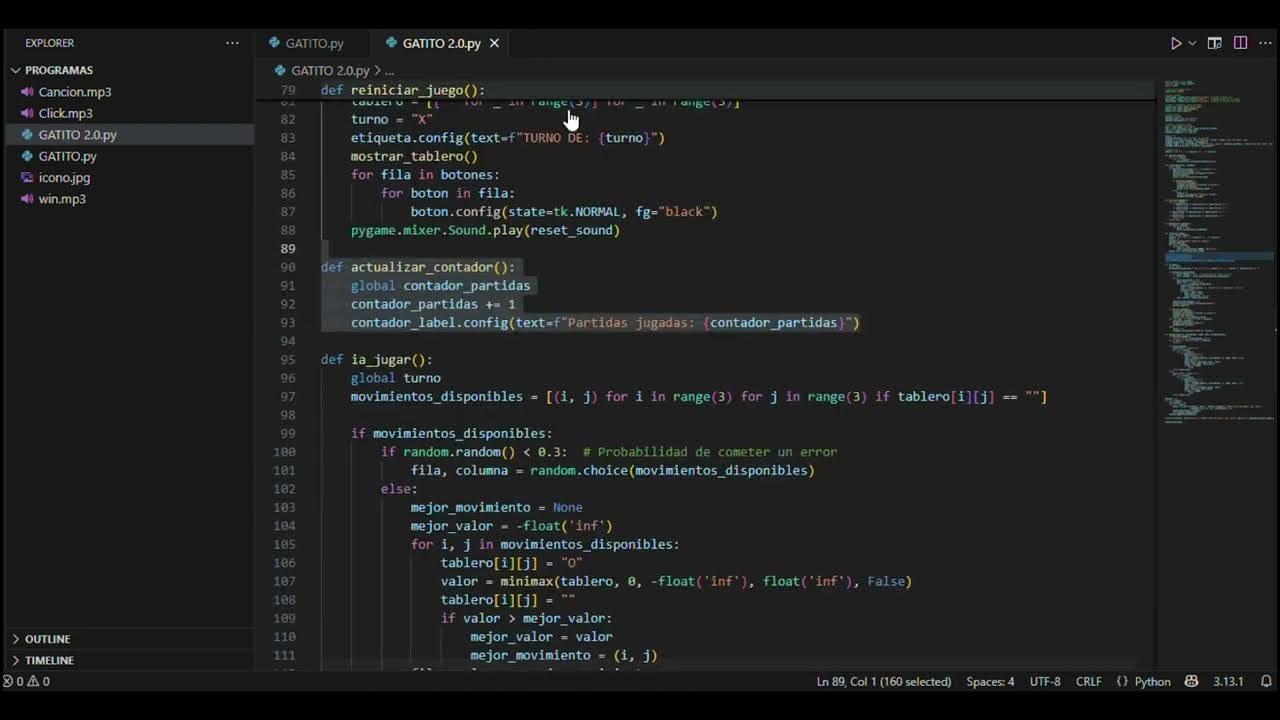 Tutorial Juego del Gato/ Python, Librerias pygame, Tkinter. - YouTube