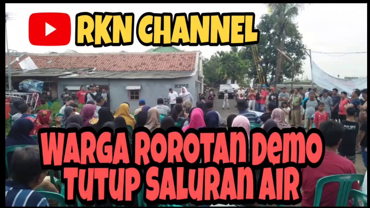 Warga Rorotan Demo Tolak Pembangunan Saluran - YouTube