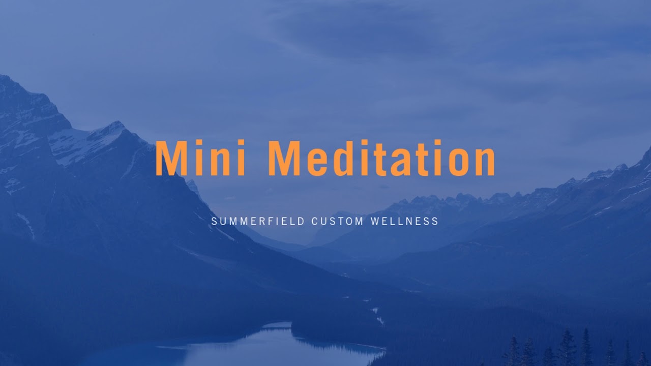 Mini Meditation - YouTube