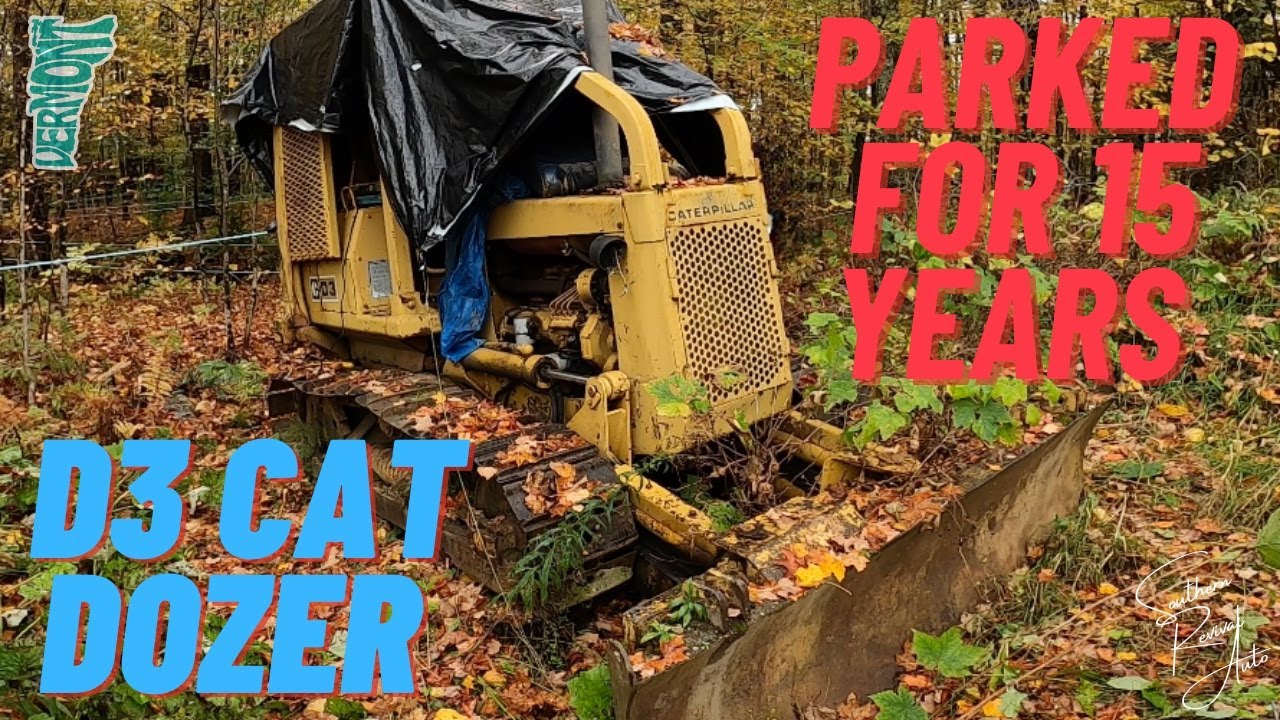 1979 Caterpillar D3 Bulldozer... Old Iron Sitting for 15 Years! # ...