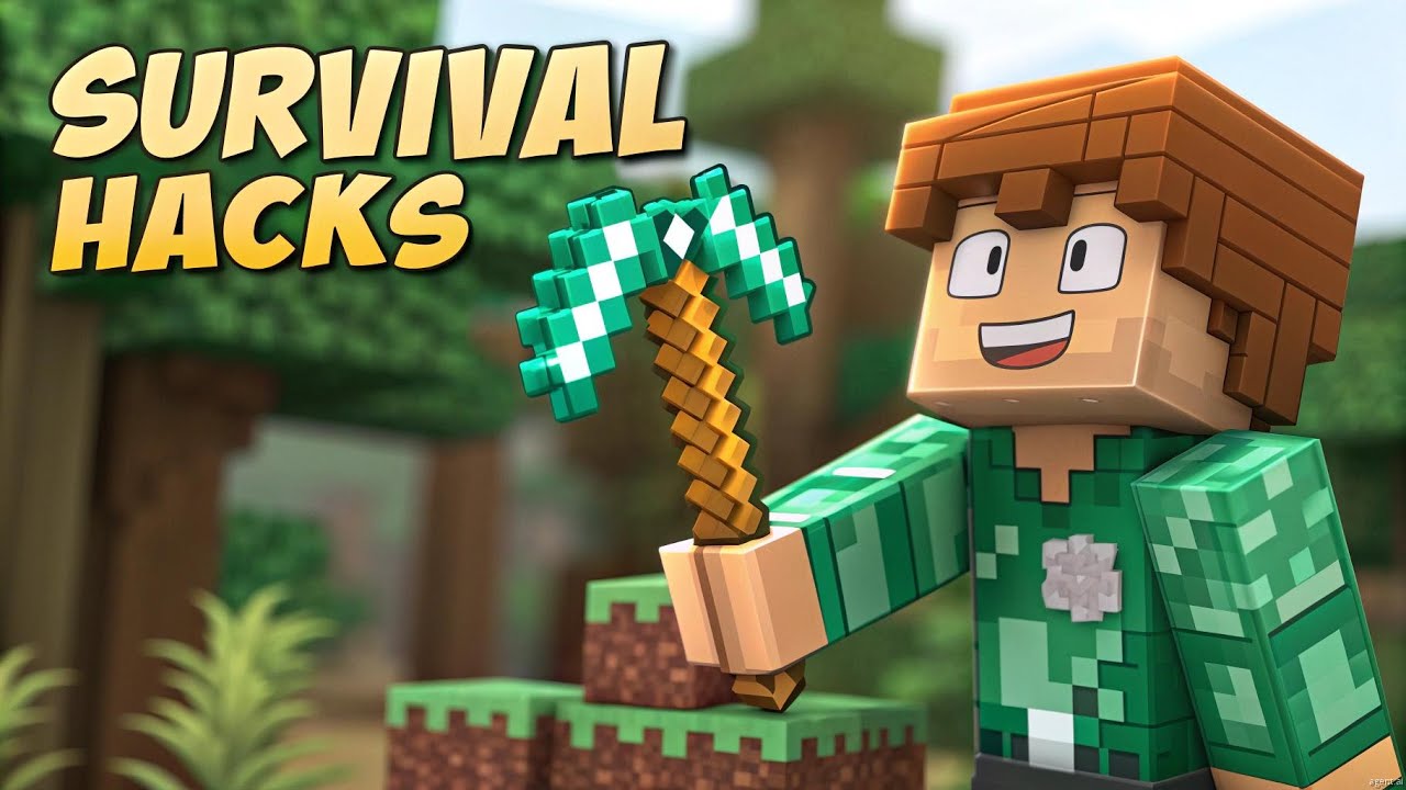 10 Survival Hacks Every Minecraft Player Should Know - YouTube