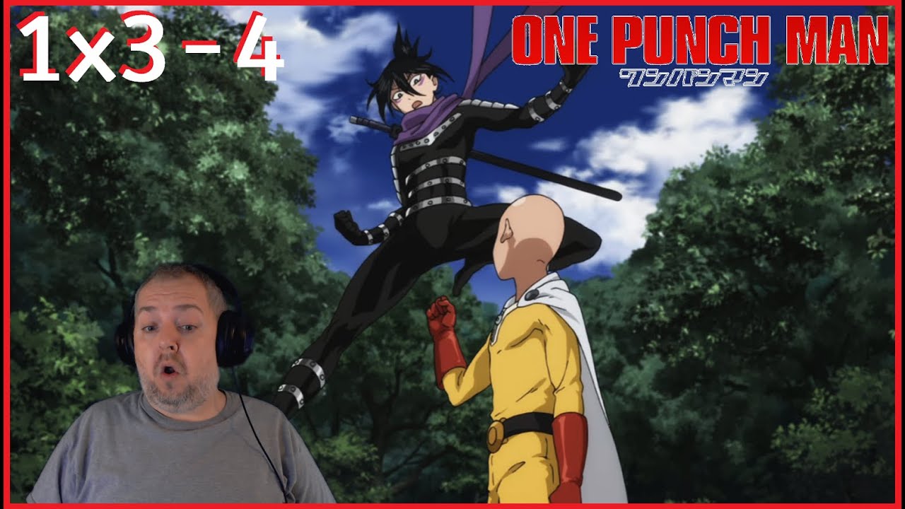 One Punch Man 1x3-4 'The Obsessive Scientist' & 'The Modern Ninja ...