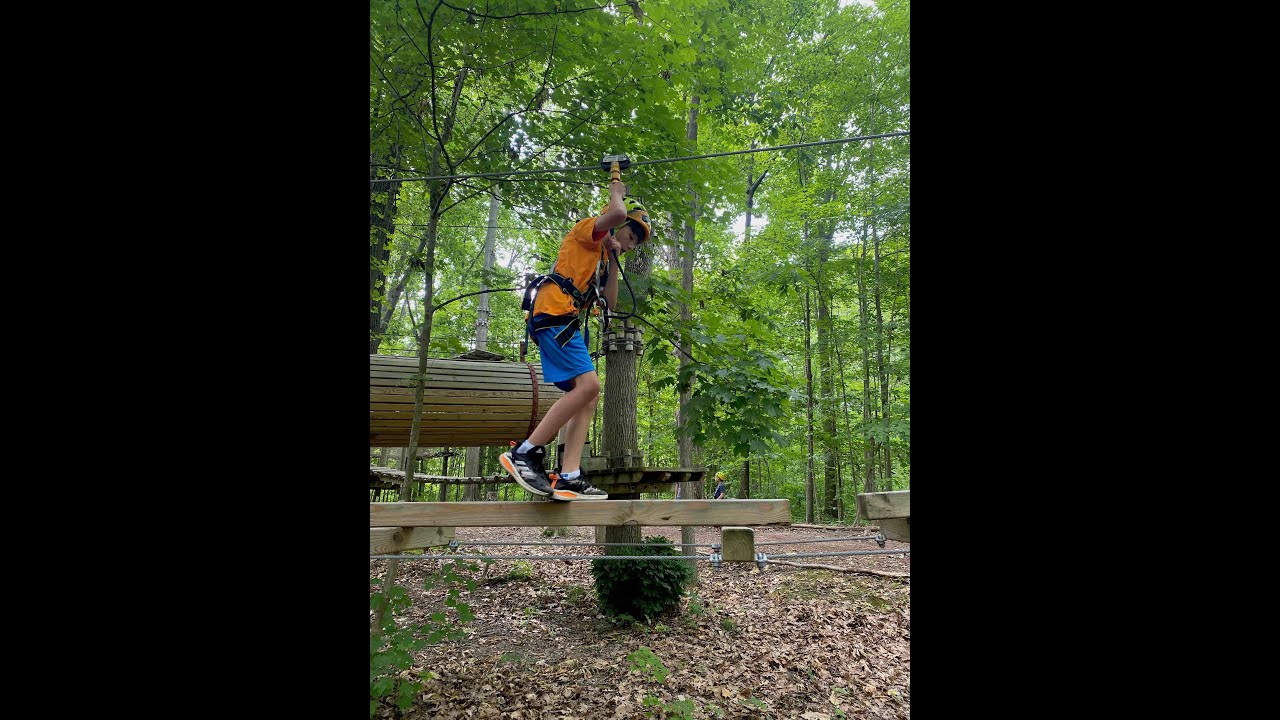 Crazy Zipline Obstacle Course in the Forest! - YouTube