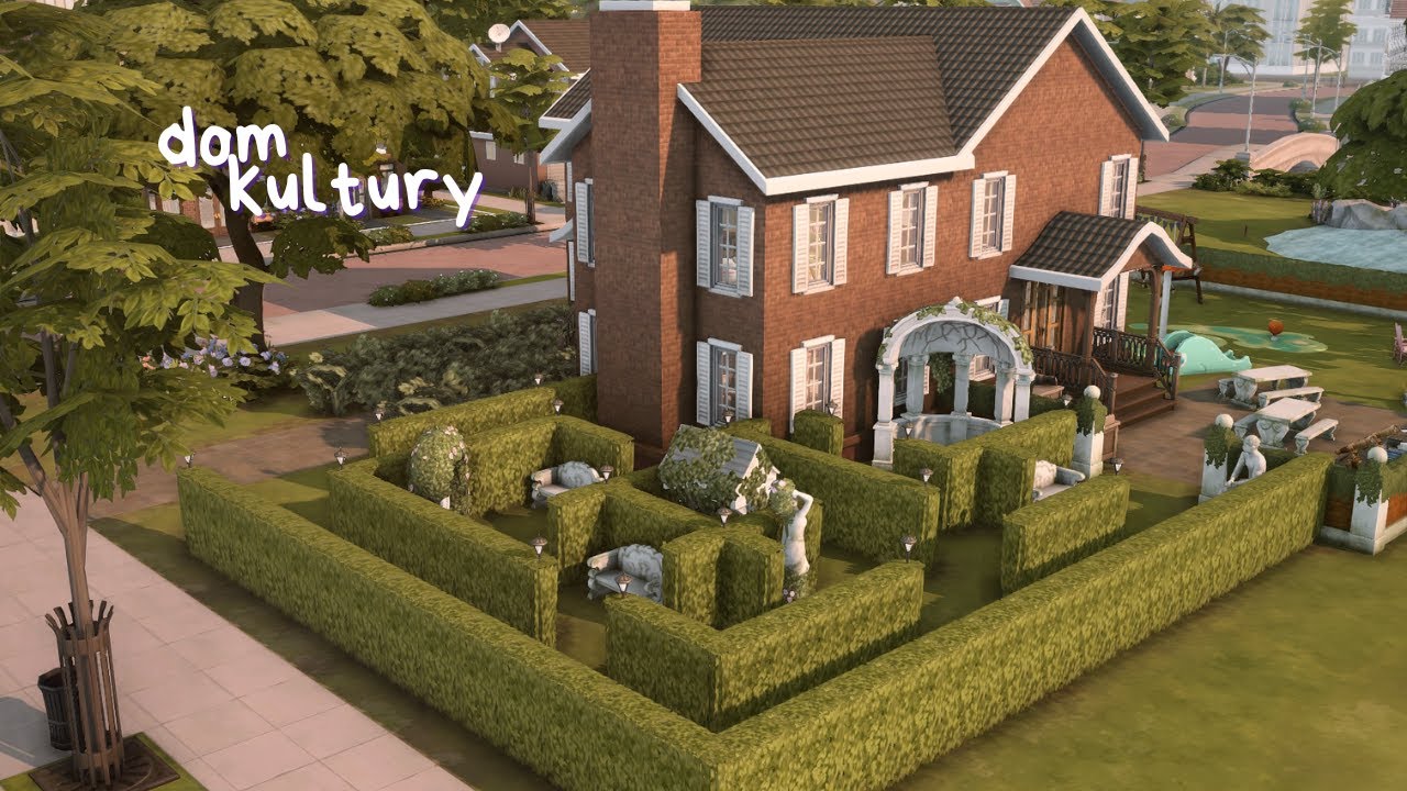 Stara posiadłość, ale to centrum rekreacji | Sims speed build - YouTube