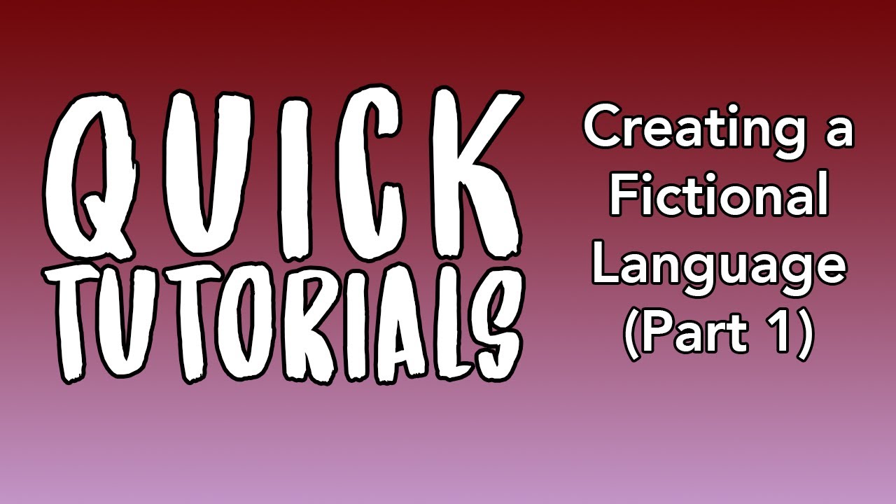 Making A Fictional Language (Part 1) | Tutorial #Shorts - YouTube